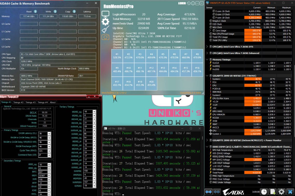 記錄技嘉 Z890 ULTRA TURBO MODE 設定！ | UNIKO's Hardware