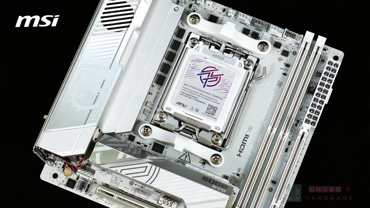 MSI MPG X870I EDGE TI EVO WIFI 主機板深度拆解評測 | UNIKO's Hardware