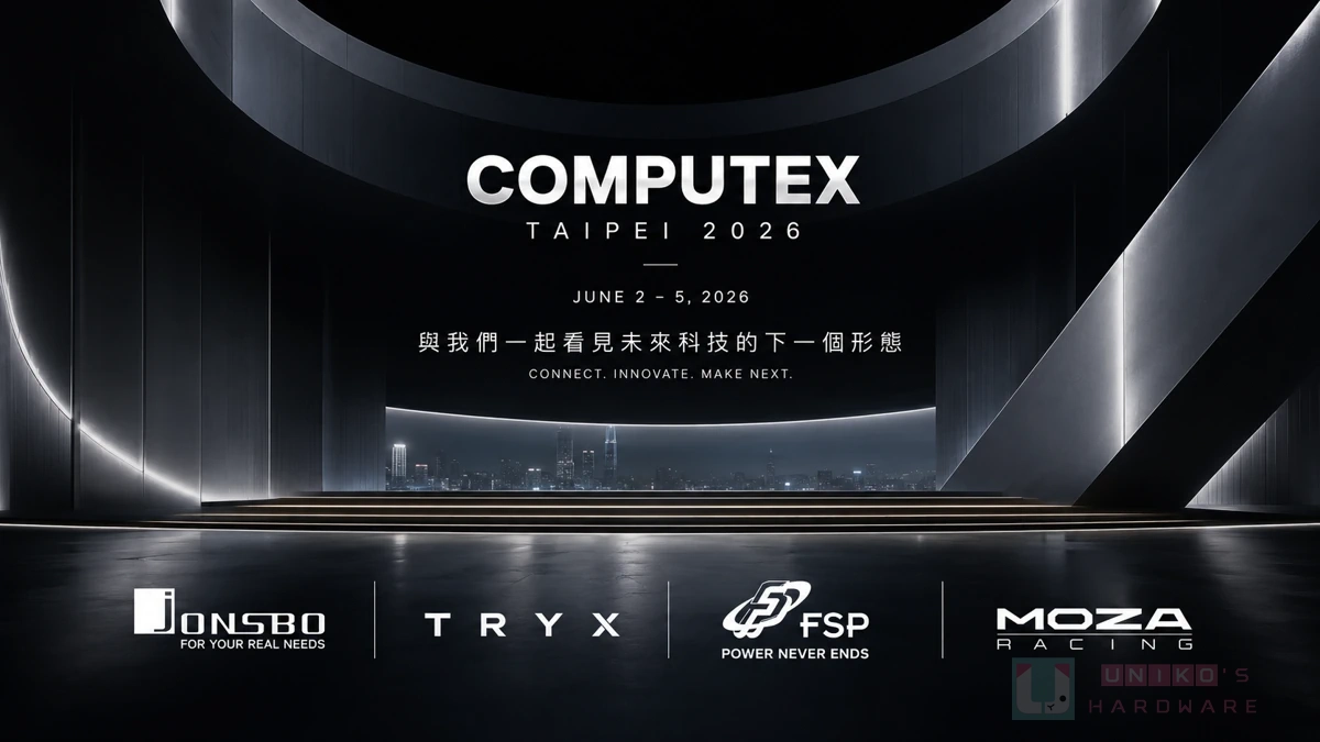 解構未來科技新美學！Jonsbo、TRYX、FSP、MOZA 強勢出擊 COMPUTEX 2026 | UNIKO's Hardware